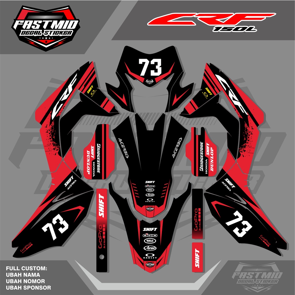 Jual Decal CRF 150 L Full Body Decal CRF 150L Terbaru Full Body Keren ...
