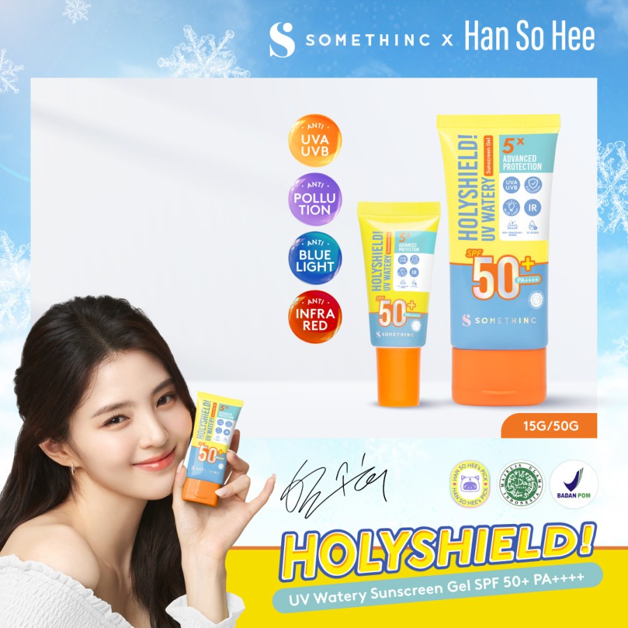 Jual ORIGINAL Somethinc Holyshield UV Watery Holy Shield Sunscreen Gel ...