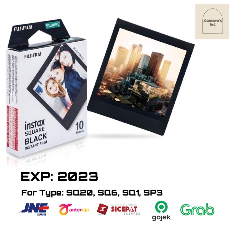 Jual Fujifilm Refill Instax Square Black // Film Instax Square Black ...