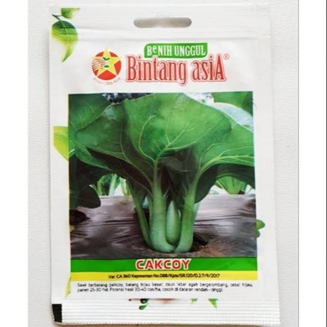 Jual Benih Sawi Cakcoy Bintang Asia Kemasan Small Pack isi 2 gram benih ...