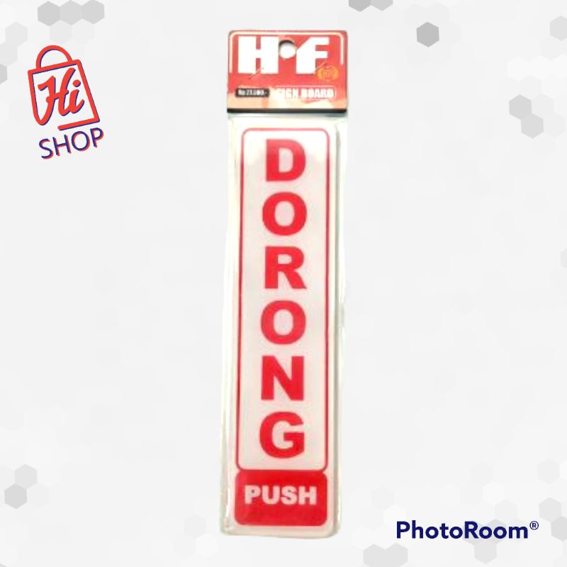 Jual Sign Board DORONG Bahan Akrilik (bisa COD) | Shopee Indonesia