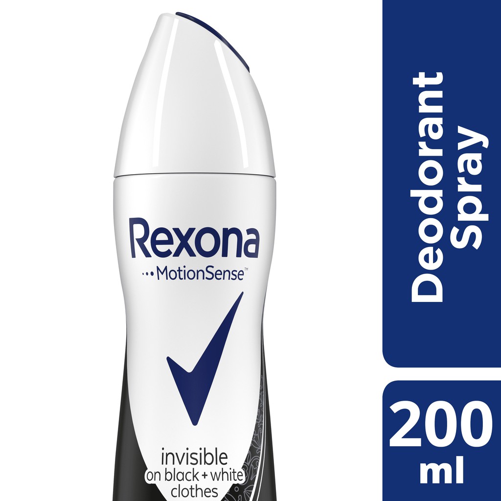Jual Rexona Women Motionsense Invisible on Black & White Clothes 200 mL ...