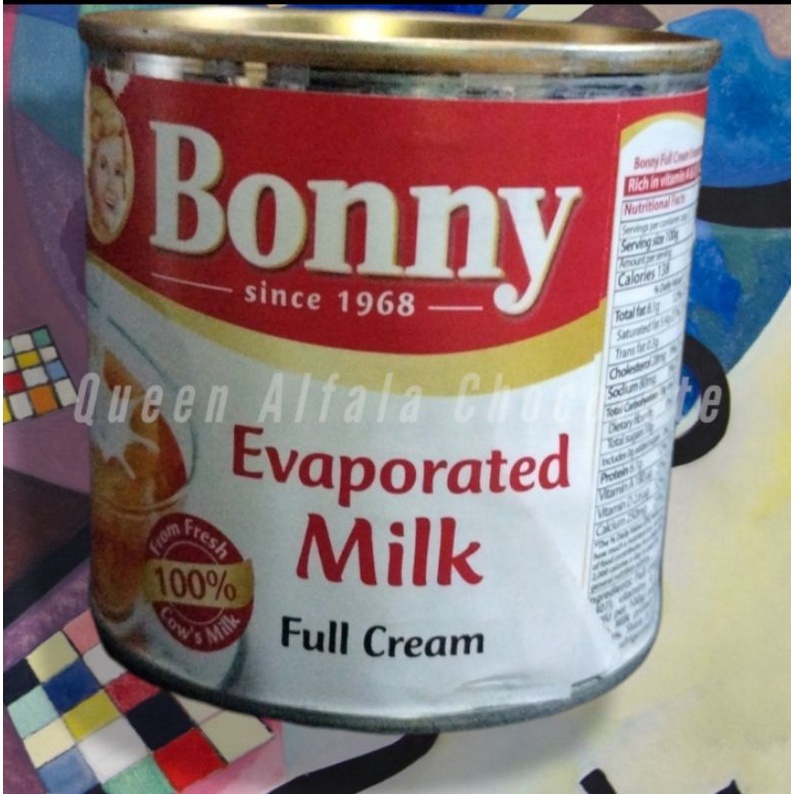 Jual BONNY EVAPORATED MILK FULL CREAM 159 ML / 170 GRAM / SUSU ...