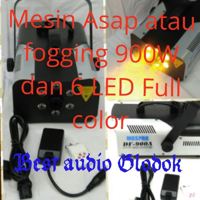 Jual Mesin Asap atau Fogging enam led full color (900W) | Shopee Indonesia