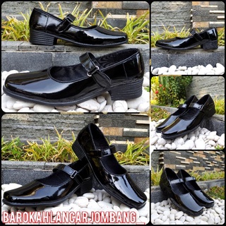 Jual Sepatu Pantofel Paskibra Hitam Kilap Glossy Hak 3 Cm Paskibraka ...