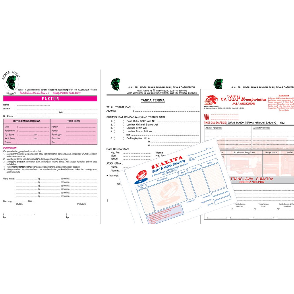 Jual KOLEKSI RATUSAN TEMPLATE NOTA CDR | Shopee Indonesia