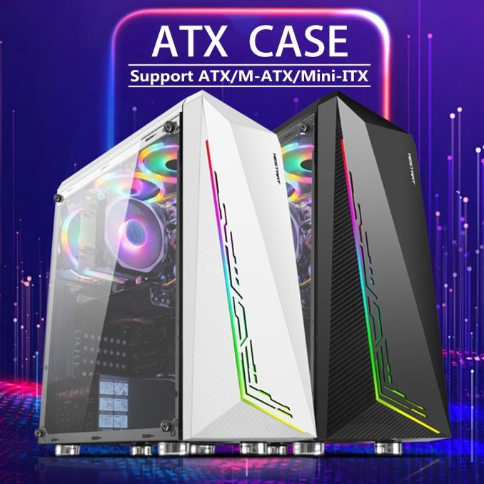 Jual CASING GAMING RGB PC LAMPU RGB TRANSPARAN SISI AKRILIK ANTIDEBU ...
