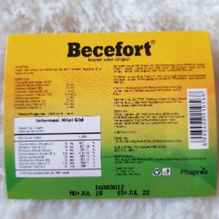 BECEFORT Multivitamin Vitamin C 500mg | Shopee Indonesia
