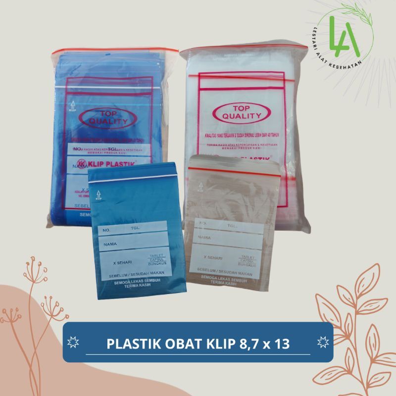 Jual Plastik Klip Obat Sablon / Plastik Obat | Shopee Indonesia