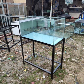 Jual PAKET AQUARIUM 80X40X40 DASAR 8 KELILING 5MM + RAK SIKU 4X4 ...