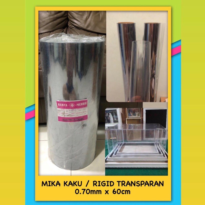 Jual Mika Kaku Keras 0.70 mm x 60cm Tebal Pengganti Kaca Rigid Meteran Plastik PVC Seserahan 0 ...
