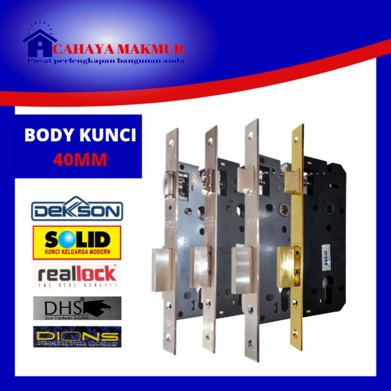 Jual BODY KUNCI MORTISE LOCK KUNCI RUMAH PINTU SET PELOR LIDAH DEKSON ...