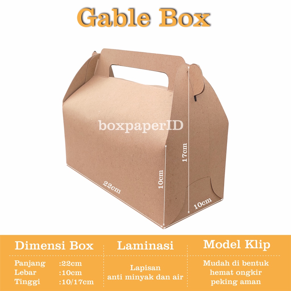 Jual Gable Box Souvenir Pernikahan Ulang Tahun Hampers Lunch Box ...