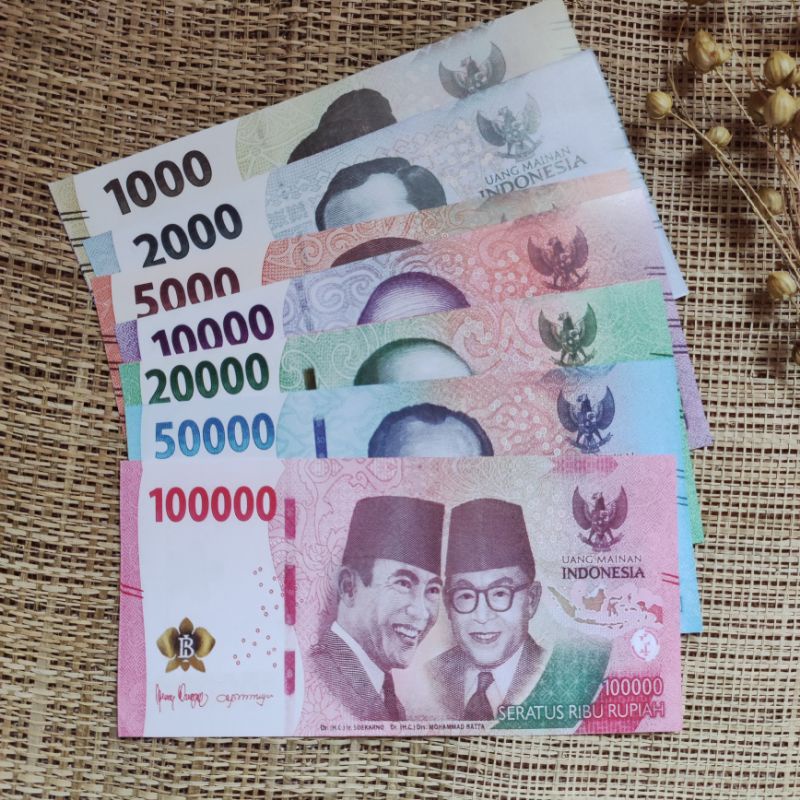 Jual Uang mainan / replika edisi baru, per 100 lembar | Shopee Indonesia
