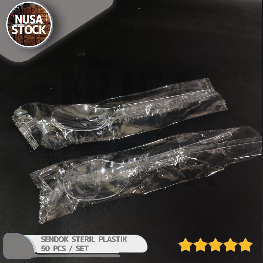 Jual SUAPI SENDOK MAKAN STERIL HIGIENIS BUNGKUS FOOD SAFETY GRADE 50 PC ...
