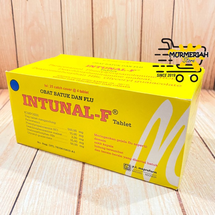 Jual INTUNAL-F BOX isi 25 strip(100 tablet) INTUNAL FORTE- Obat Batuk ...