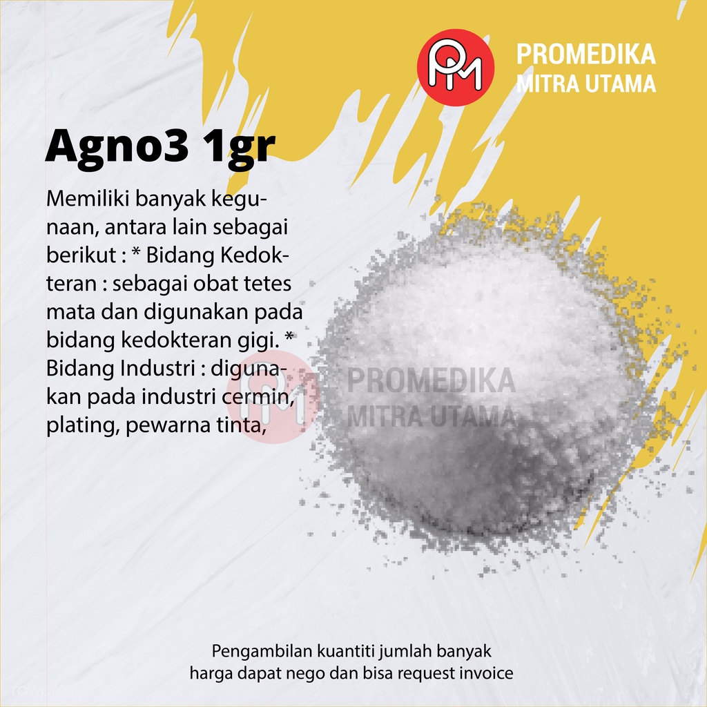 Jual Agno3 1gr - Senyawa Kimia untuk laboratorium | Shopee Indonesia