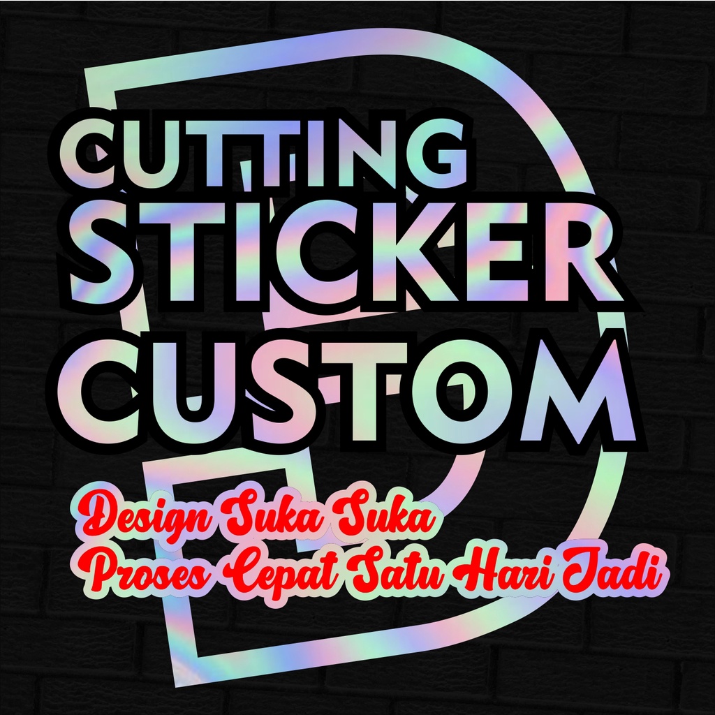 Jual CUTTING STICKER CUSTOME DESIGN SUKA-SUKA TULISAN/LOGO UNTUK MOTOR ...