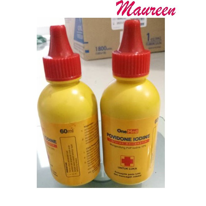 Jual [ COD] Onemed Povidone Iodine Ecodine 60 ml Obat Merah Antiseptik ...