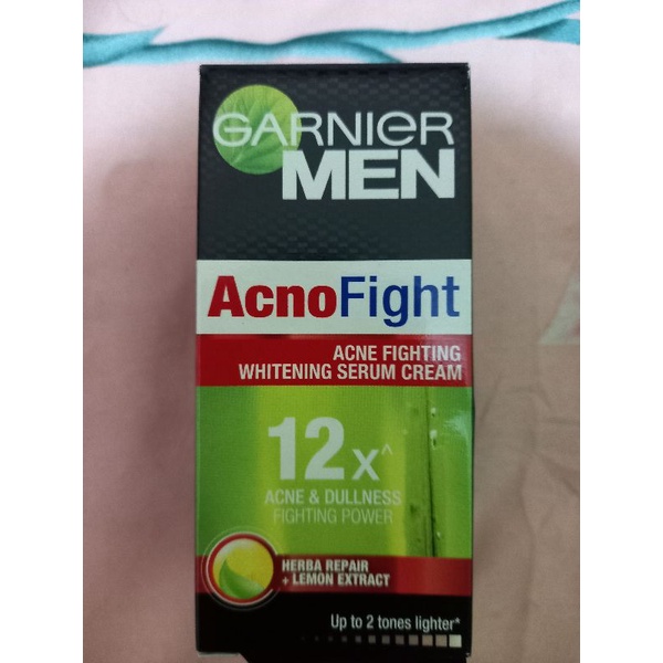 Jual Garnier Men Acno Fight Acne Fighting Brightening Serum Cream 40ml | Shopee Indonesia