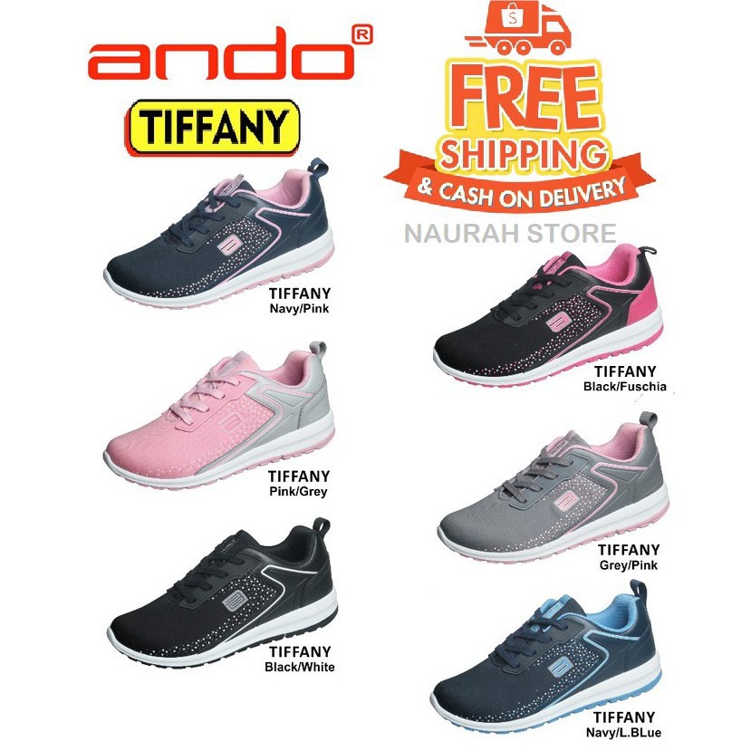 Jual PROMO SEPATU PRIA WANITA ANDO TIFFANY SNEAKERS SPORT 100% ORIGINAL ...