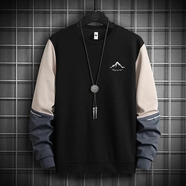 Jual PD - Mountain Sweater Black crewneck pria terbaru 2022 kekinian ... Jual PD - Mountain Sweater Black crewneck pria terbaru 2022 kekinian ...
