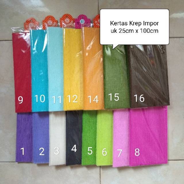 Jual Kertas krep crepe paper impor | Shopee Indonesia