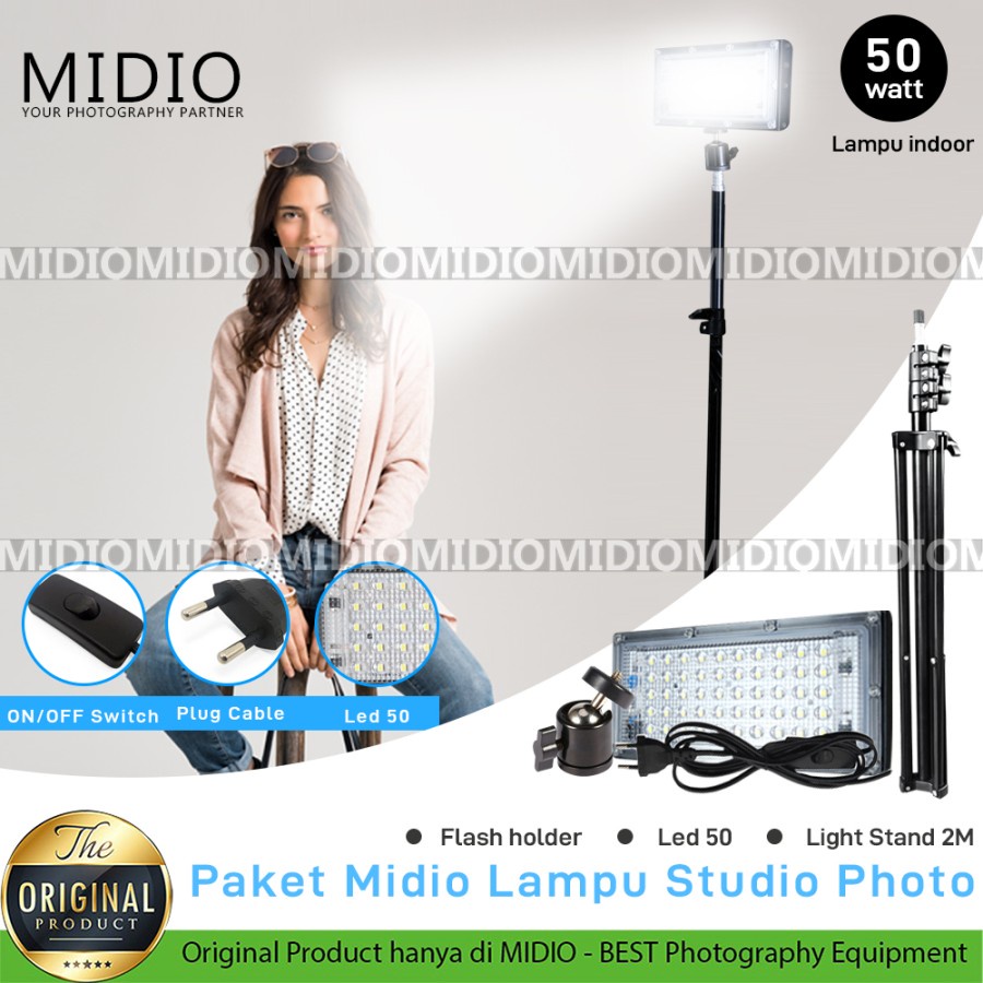 Jual Lampu LED Lighting Studio M-REM1 Plus Tripod Stand Lampu Foto Studio Lampu Live Streaming ...