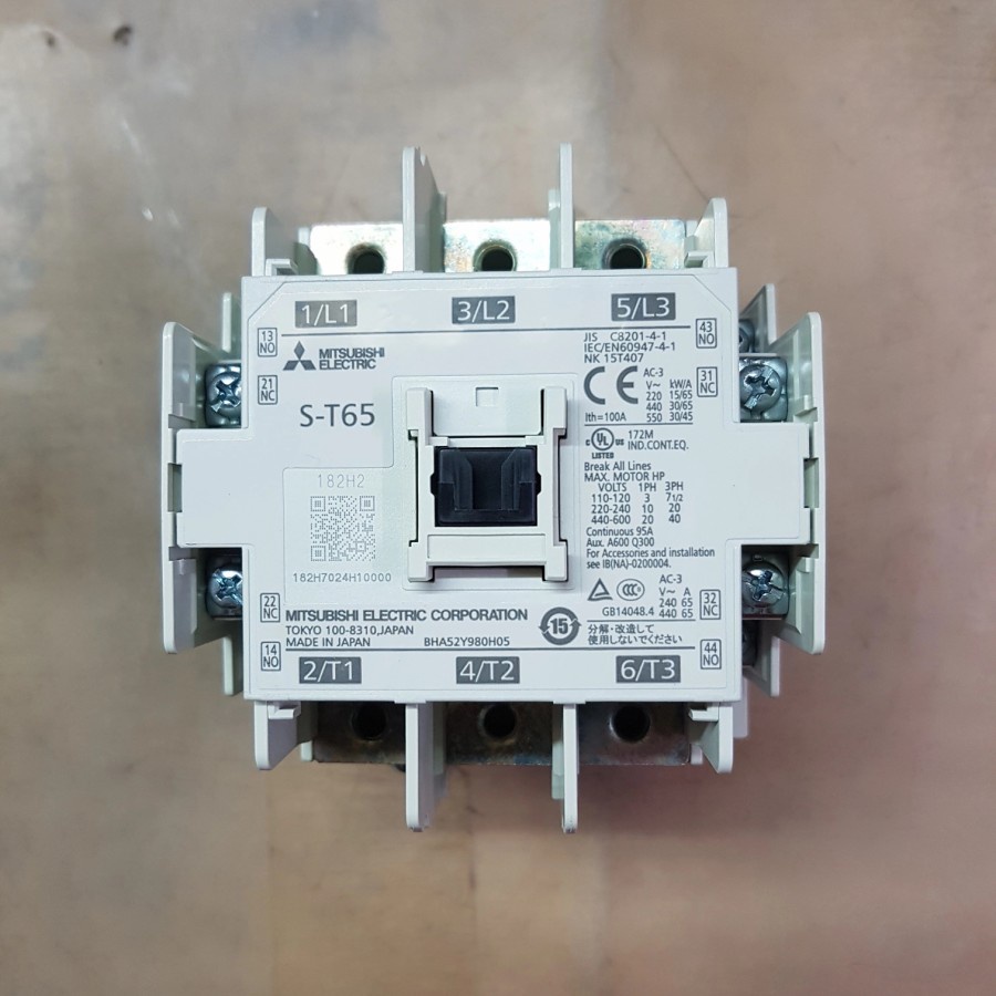 Jual MITSUBISHI KONTAKTOR S-T65 380V AC / MAGNETIC CONTACTOR ST65 380V ...