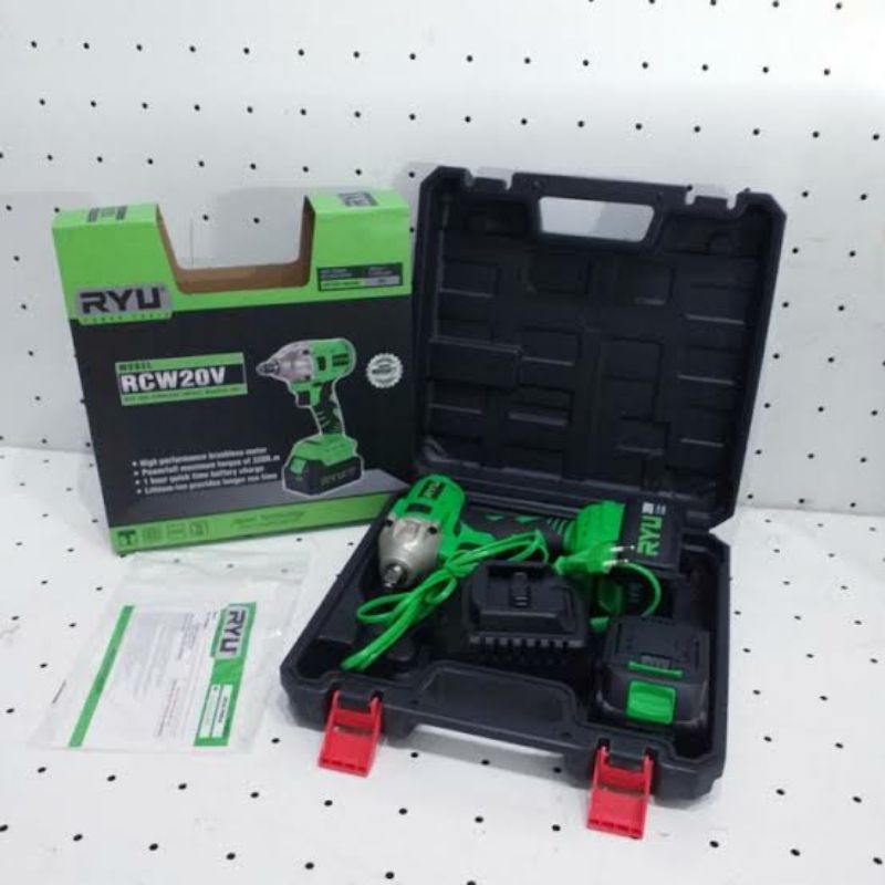 Jual Ryu Cordless Impact Wrench RCW 20V Pembuka Baut 320NM | Shopee ...