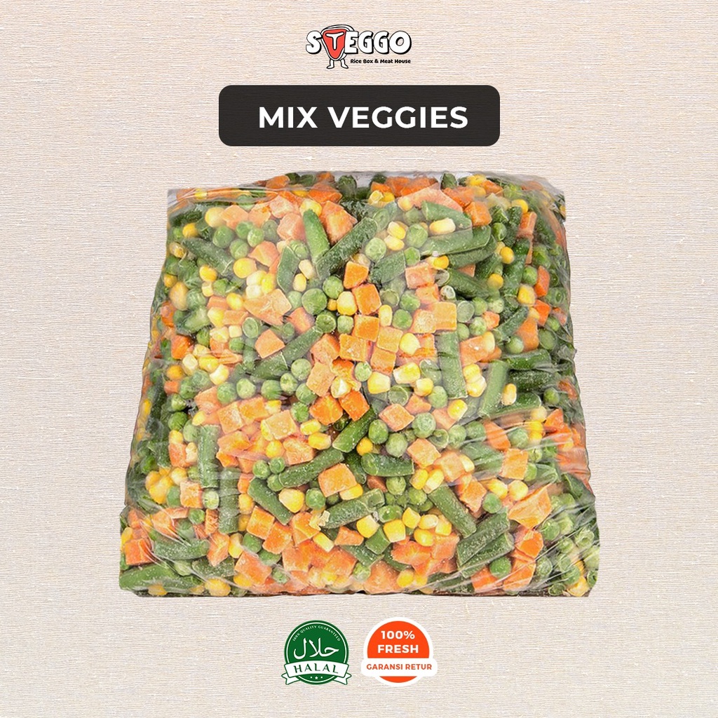 Jual Frozen Mix Vegetables | Sayuran Beku 1 kg - Cocok untuk side dish ...