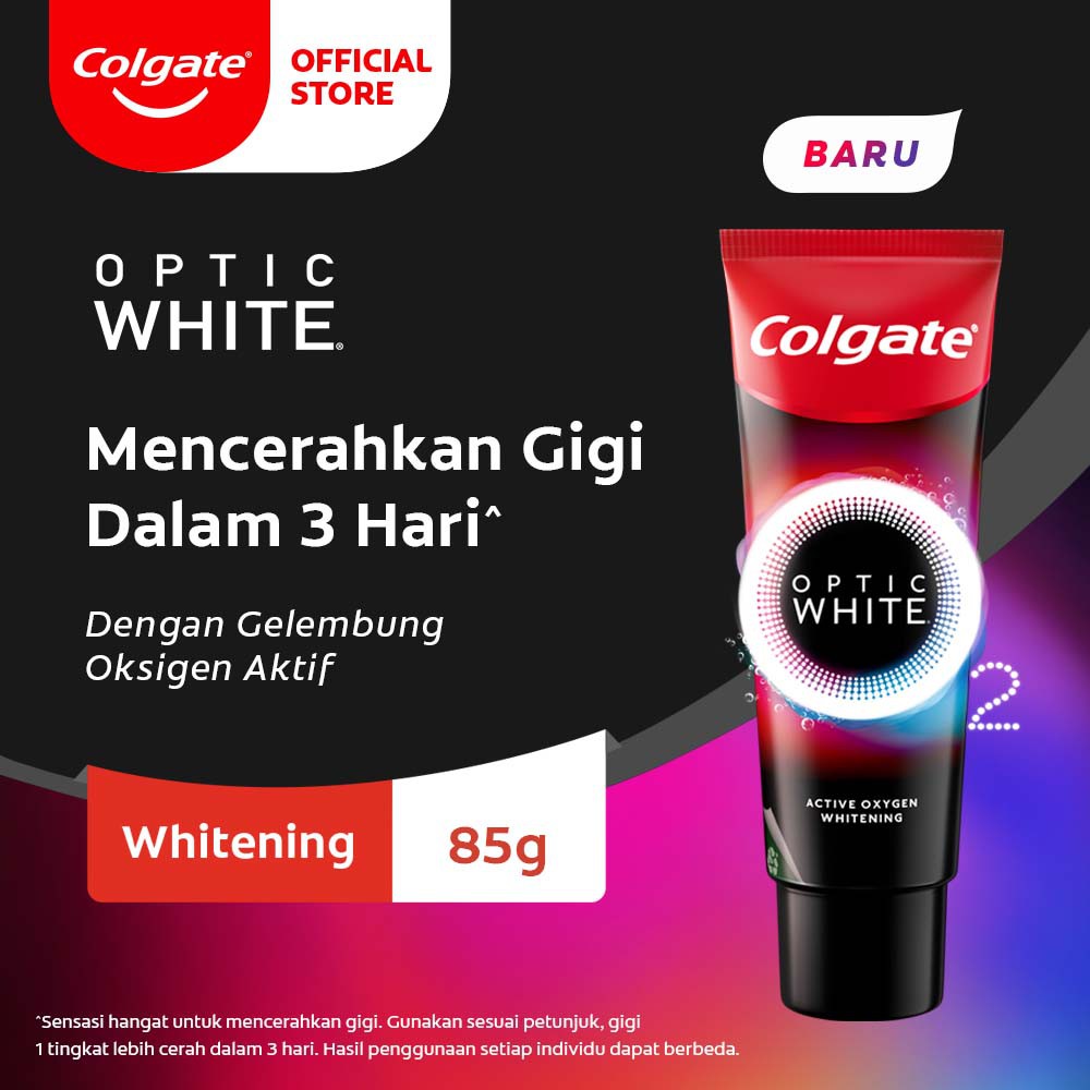Jual Colgate Optic White O2 85g Aromatic Menthol - Pasta Gigi Pemutih ...