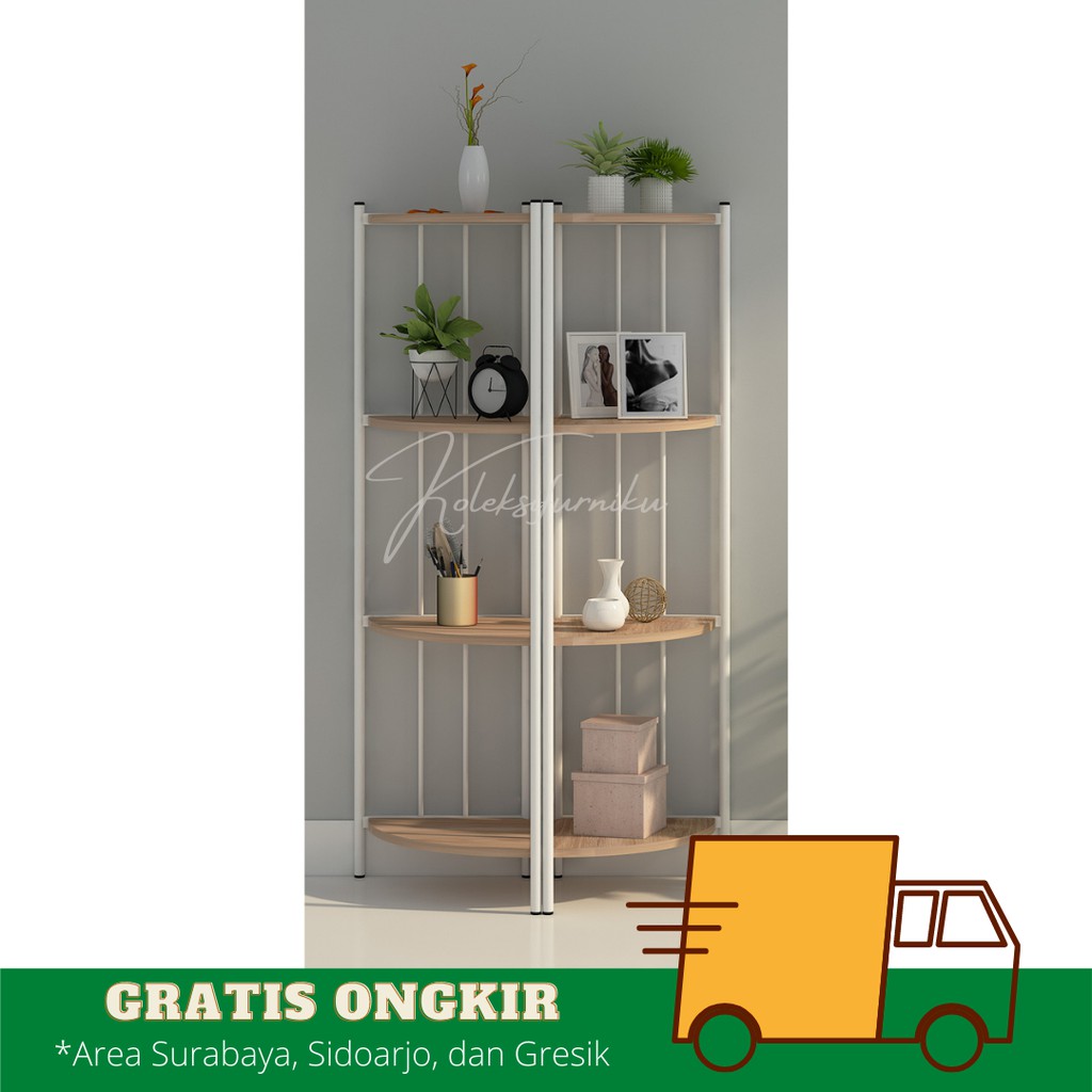 Jual Rak Sudut Unik / Rak 4 Susun Unik Minimalis / Rak Modern / Rak ...