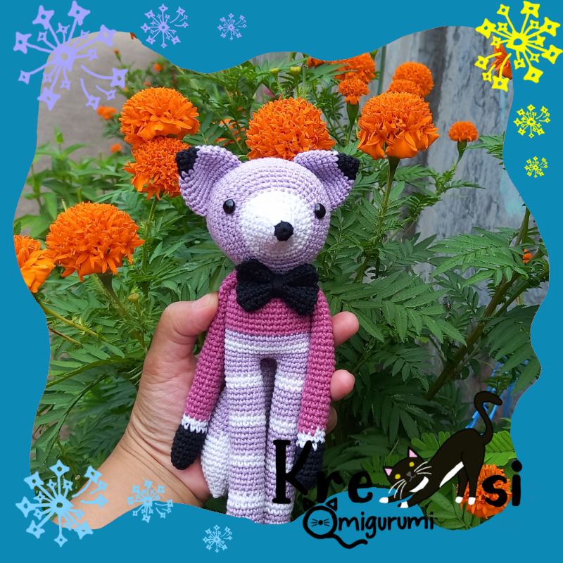 Jual Amigurumi boneka rajut rubah lucu/amigurumi rubah lucu/crochet ...