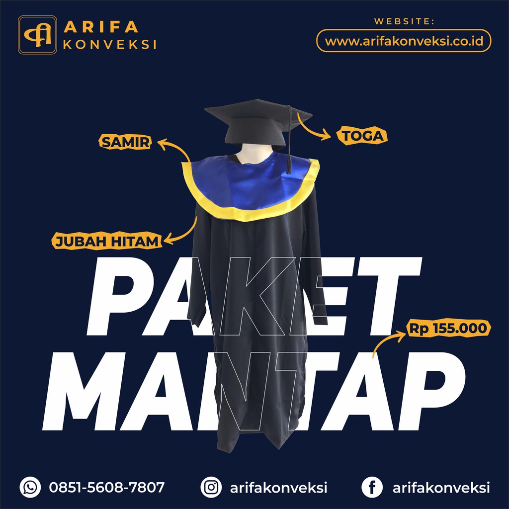 Jual Toga wisuda Paket Mantap universitas diponegoro Indonesia|Shopee ...