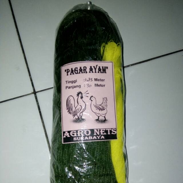 Jual Jaring ayam serbaguna 1,75m x 30m 4inch, jaring pagar ayam, jaring ...