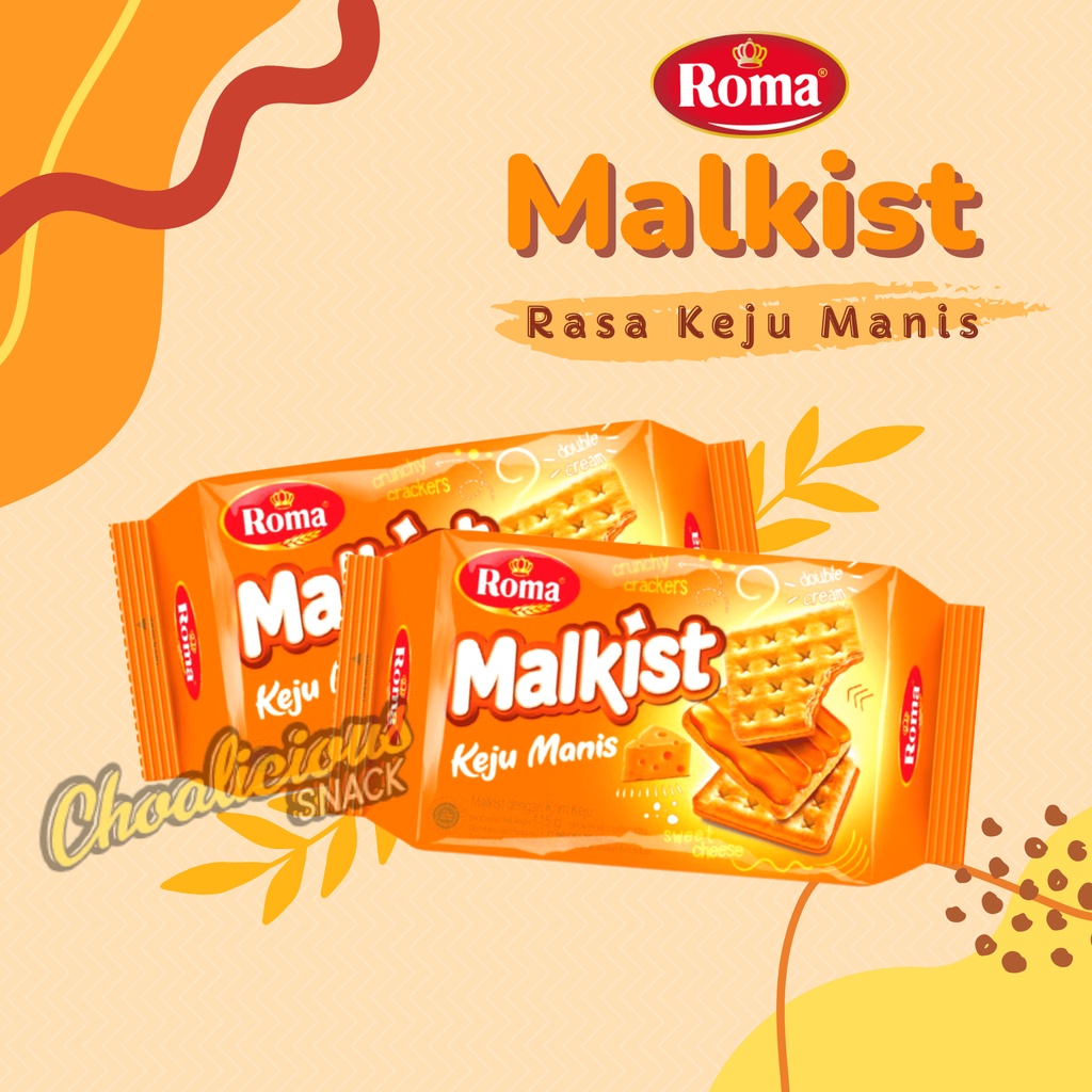 Jual ROMA Malkist Keju Manis Crackers 90 gram | Shopee Indonesia