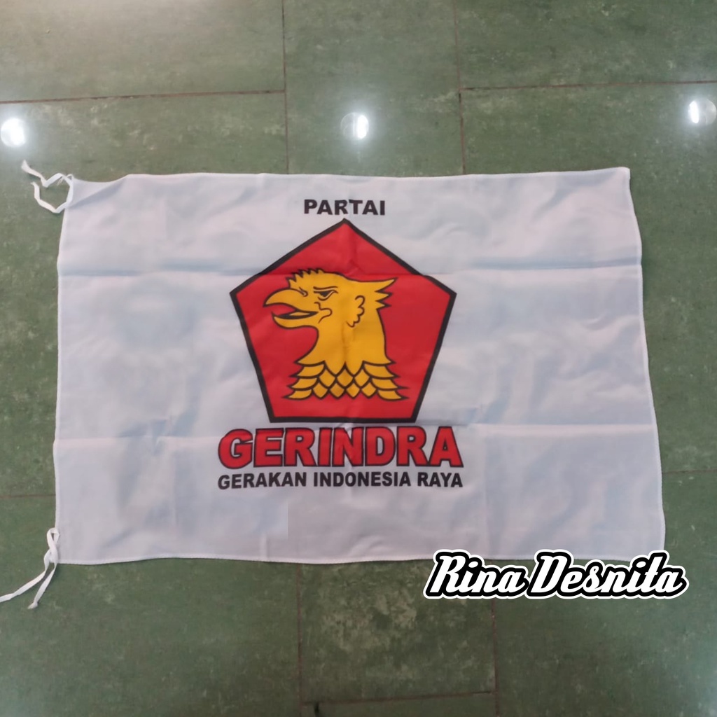 Jual bendera partai gerindra 60x90 cm isi 100 pcs | Shopee Indonesia