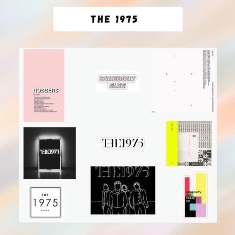 Jual THE 1975 stickers| stickers aesthetic the 1975 ( 9pc) | Shopee ...