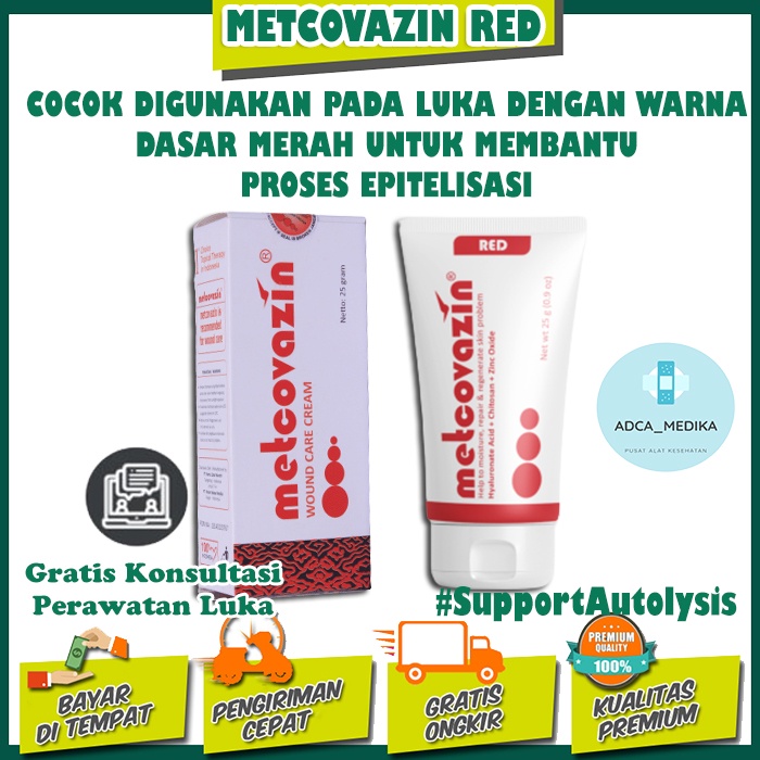 Jual METCOVAZIN RED 10GR DAN 25GR SALEP SEGALA JENIS LUKA METCOVAZIN ...