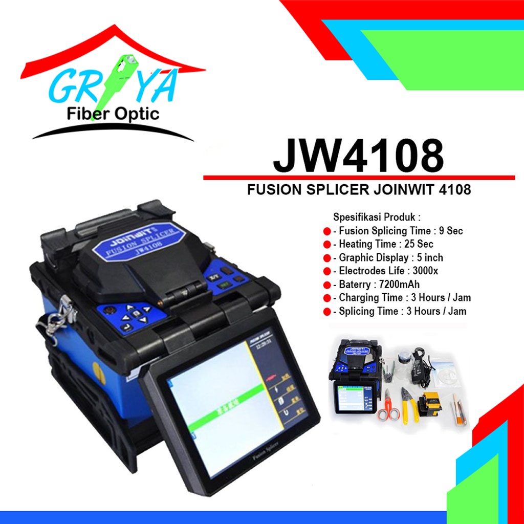 Jual Splicer Joinwit JW4108 / Fusion Splicer JW4108 / Alat Sambung ...