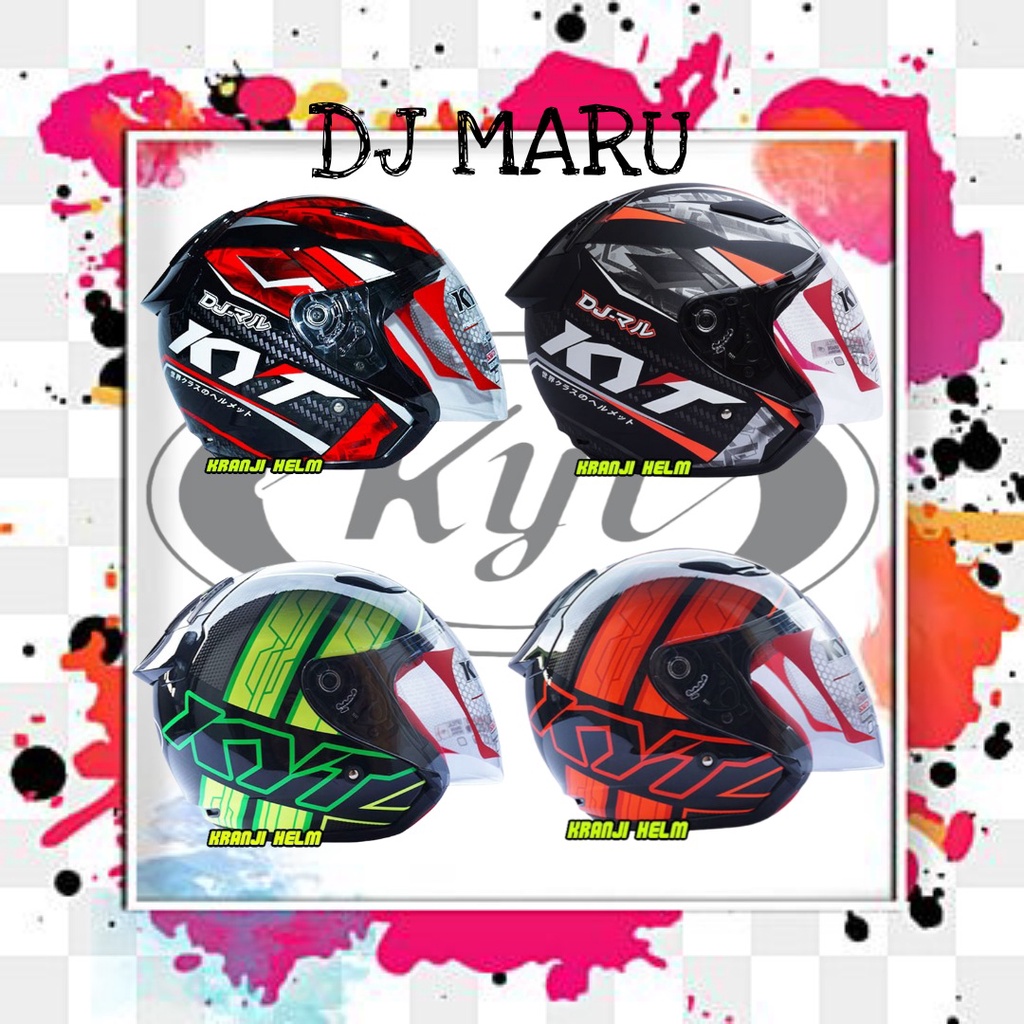 Jual Helm / Helm half face / Helm kyt dj maru motif terlaris | Shopee Indonesia