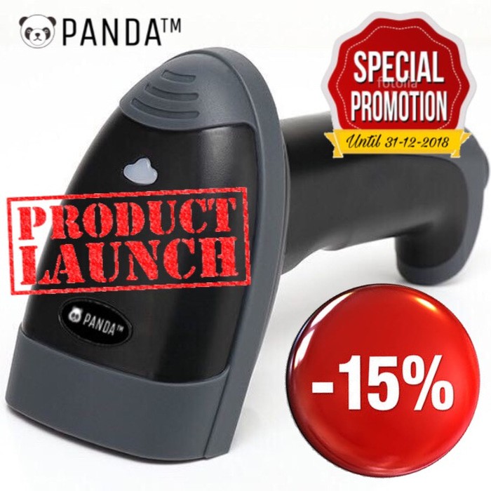 Jual BARCODE SCANNER LASER TANGAN 1D PANDA PRJ-818 USB (Tanpa Stand ...