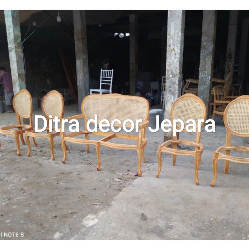Jual kursi manten rotan kursi pelaminan rotan kursi decor rustic kursi ...