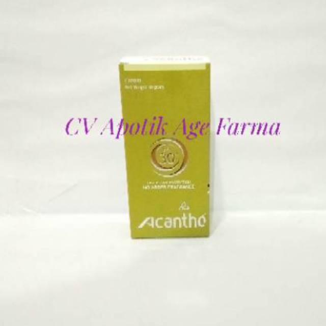 Jual Acanthe sunscreen spf30 + cream 30g (Ferron) Original Warranty ...