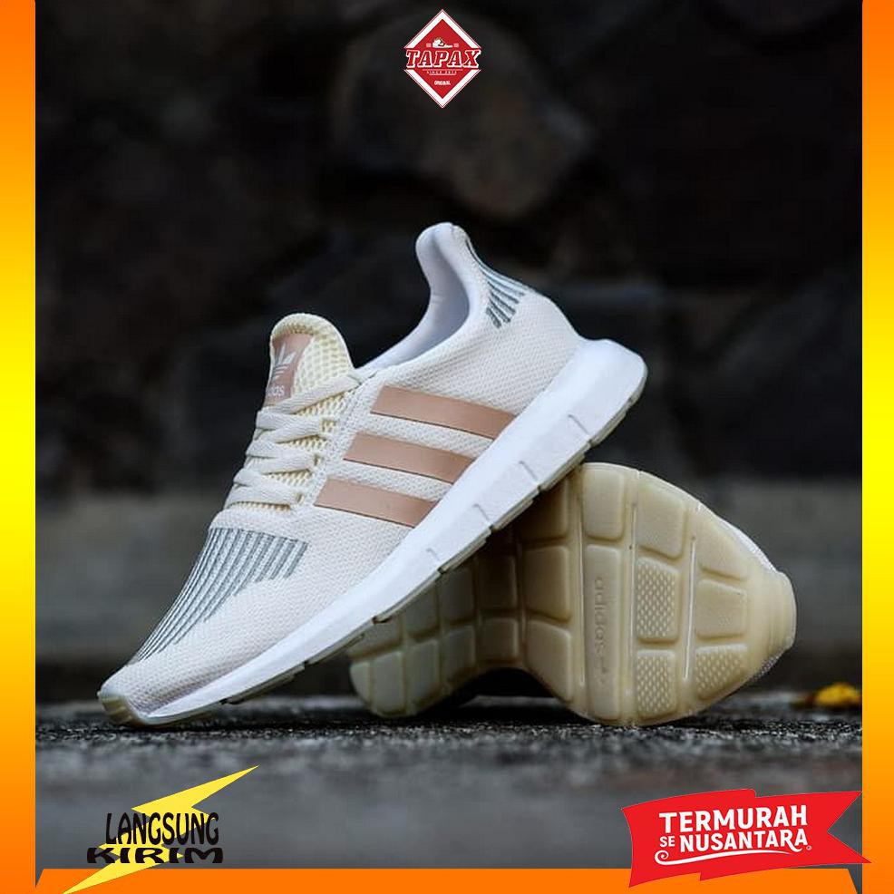 Jual Sepatu Cewek Adidas Swift Run Cream Rosegold Kompo Original Murah ...