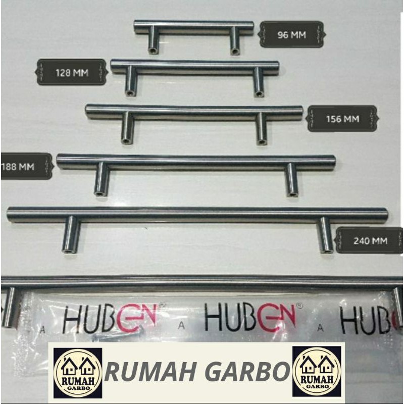 Jual Handle Tarikan 156mm Laci Lemari Kabinet HUBEN TPS-10 Pipa ...