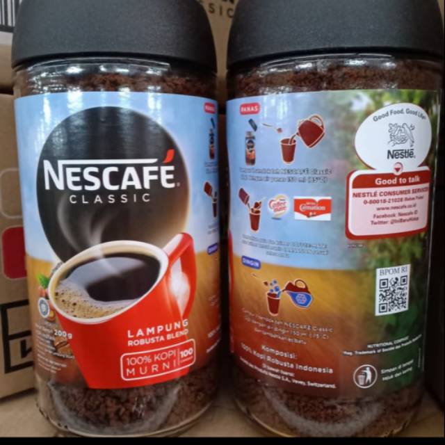 Jual Nescafe classic botol kaca 200gr | Shopee Indonesia
