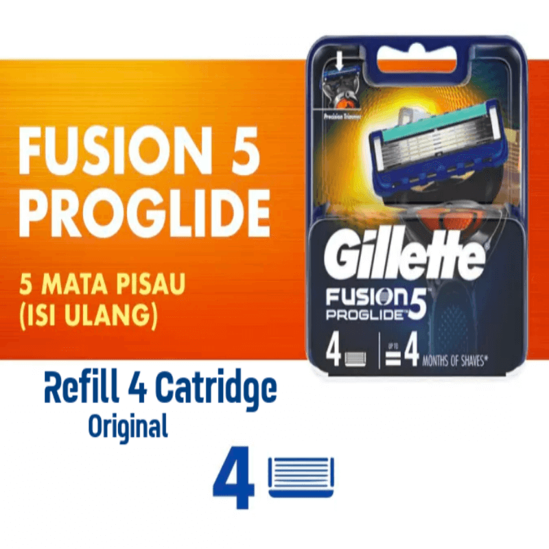 Jual Gillette Fusion 5 Proglide Razor & Refill Isi Ulang 4S dan 2S ...