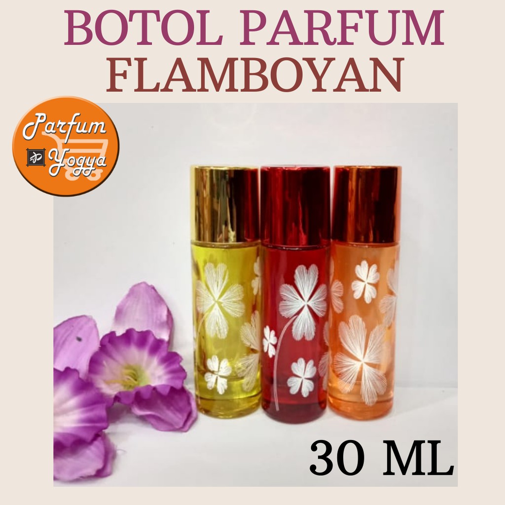 Jual BOTOL PARFUM SPRAY FLAMBOYAN 30 ML/PARFUM JOGJA /BOTOL KACA ...